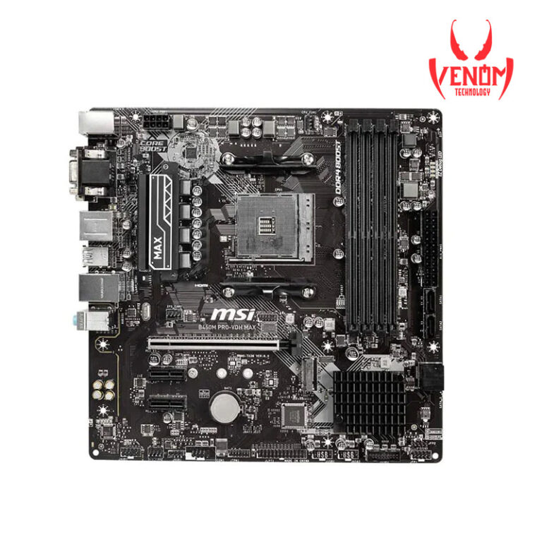 MSI B450M PRO-VDH MAX AM4 Motherboard | فينوم تكنولوجي