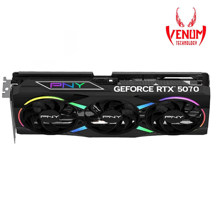PNY EPIC X RGB GeForce RTX 5060 OC Edition Triple Fan 8GB GDDR7 Graphic ...