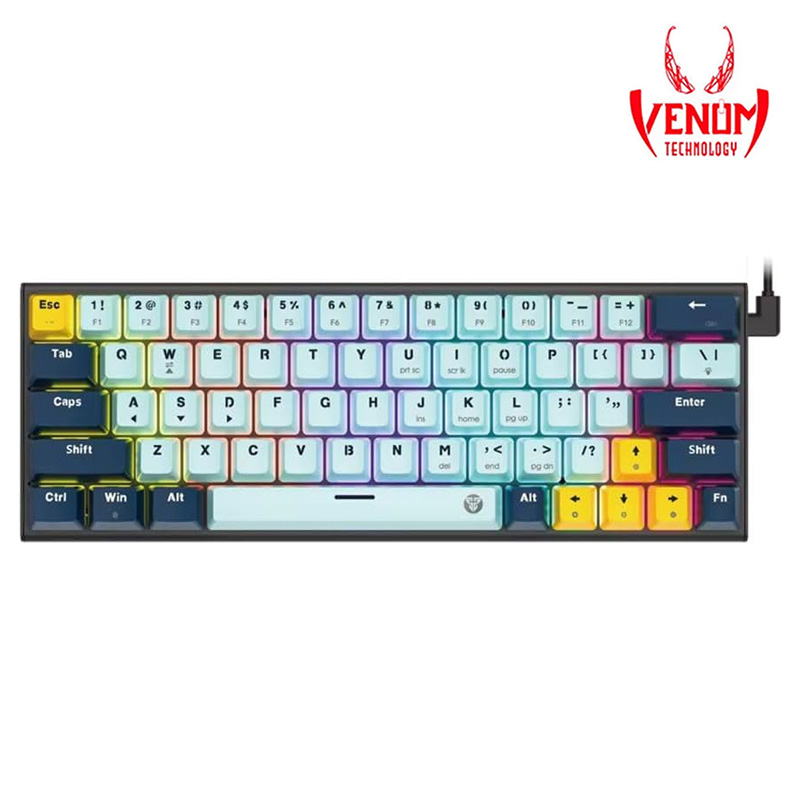 FANTECH ATOM63 MK874V2 60% Keyboard Gaming Mechanical – RED Switch ...